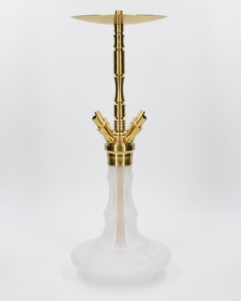 WD – Shisha – Edelstahl – Gold *KOMPLETTSET* – RauchPalast